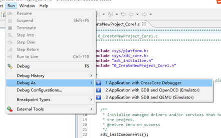 CrossCore Embedded Studio——Debug on a Hardware Target（七）_crosscoreembeddedstudio-CSDN博客