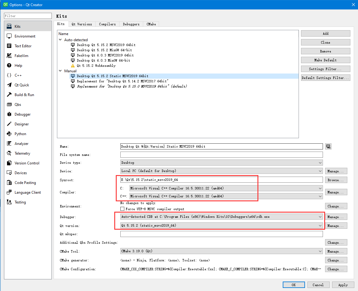 Qt5.15静态编译+CMake构建+MSVC_msvc cmake 编译_姚文洲的博客-CSDN博客