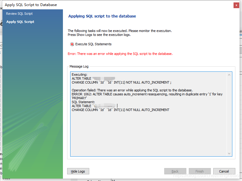 Alter Table Causes Autoincrement Resequencing Resulting In Duplicate Entry ‘1‘ For Key