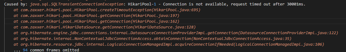 【开发问题】 数据库连接池超时 Unable To Acquire Jdbc Connection Csdn博客