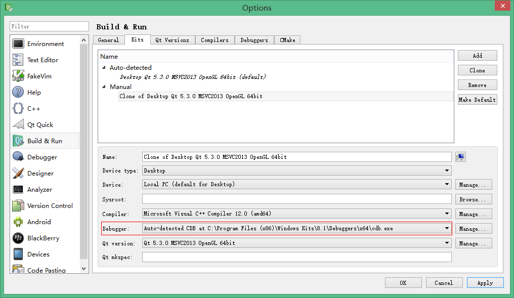 解决QT无法调试问题-----the cdb process terminated unexpectedly （exit code -805306296）_qt不能调试-CSDN博客