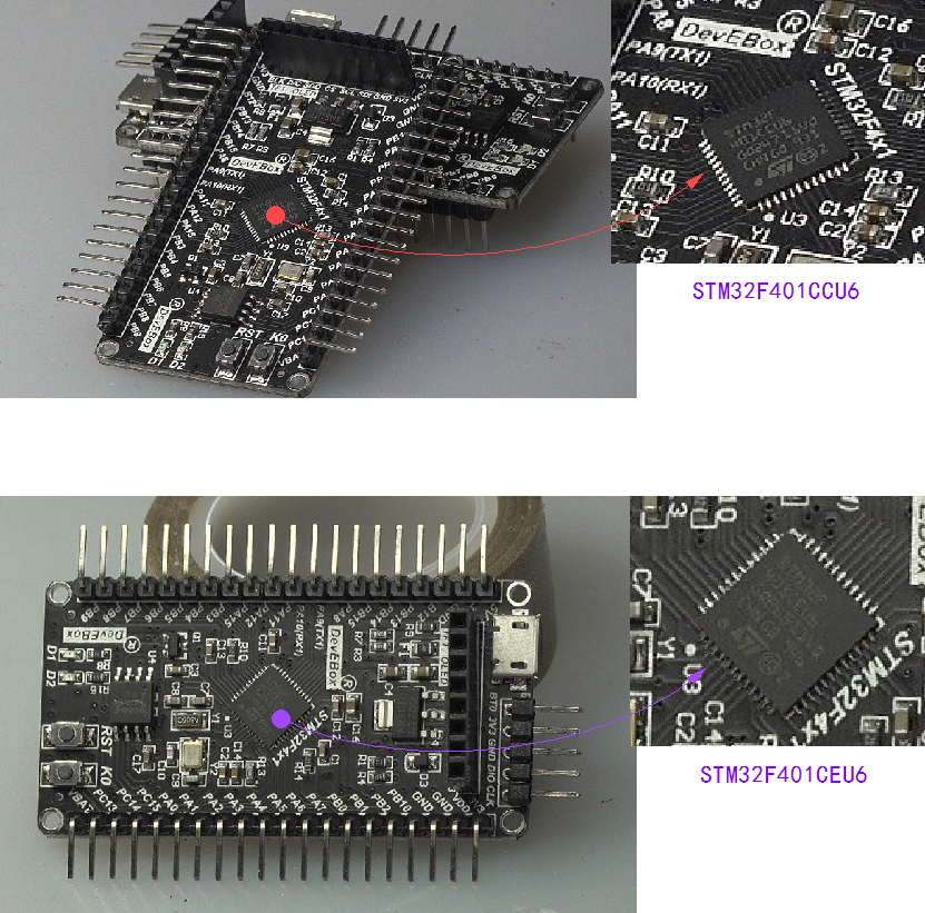 DevEBox STM32F4x1开发板 设置MicroPython STM32F401CC/TM32F411CE STM32F4x1 核心板 ...