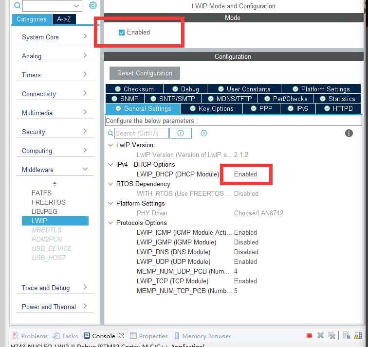 STM32H743+CubeIDE+NO_OS_LWIP_cubeide dhcp-CSDN博客