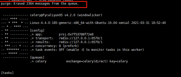 django celery查看队列任务个数 清空队列,celery闪崩积压太多任务导致服务器宕机_celery和redis会导致服务器宕机吗-CSDN博客