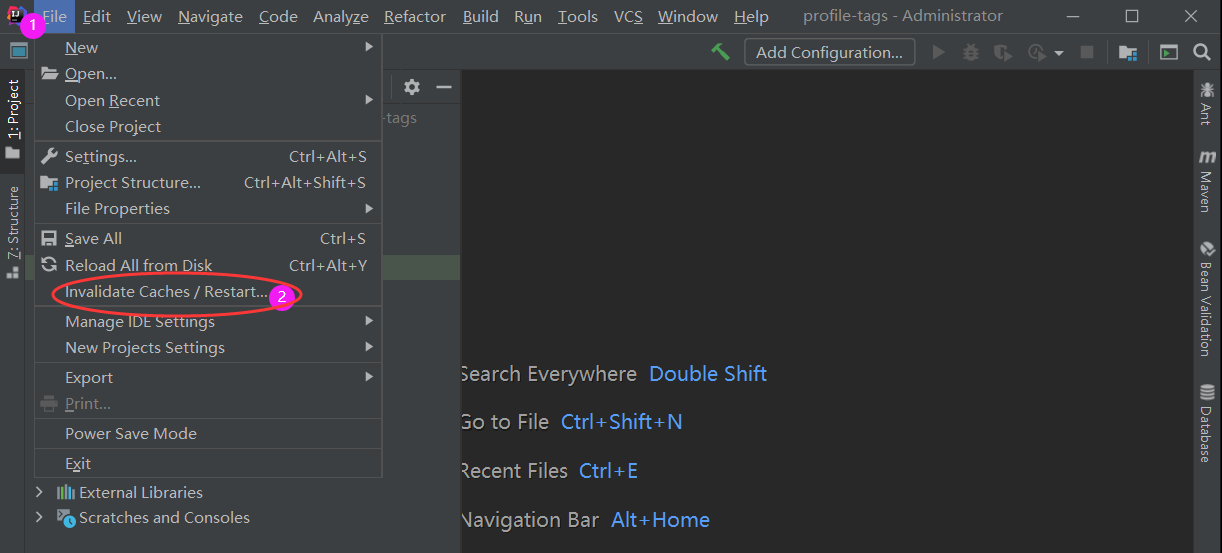 【Bugs】IDEA(新版本)的clean与bulid project在哪？_idea project clean-CSDN博客