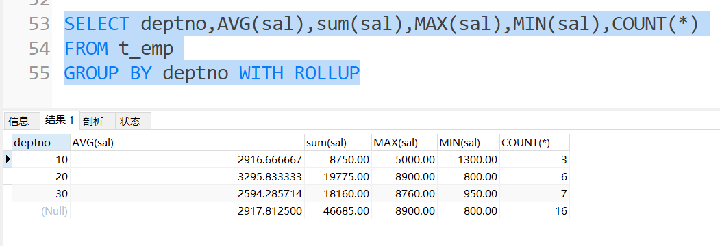 数据库的高级查询三：分组查询（GROUP BY；包括【WITH ROLLUP关键字】和【GROUP_CONCAT函数】）_group by with rollup多个字段-CSDN博客