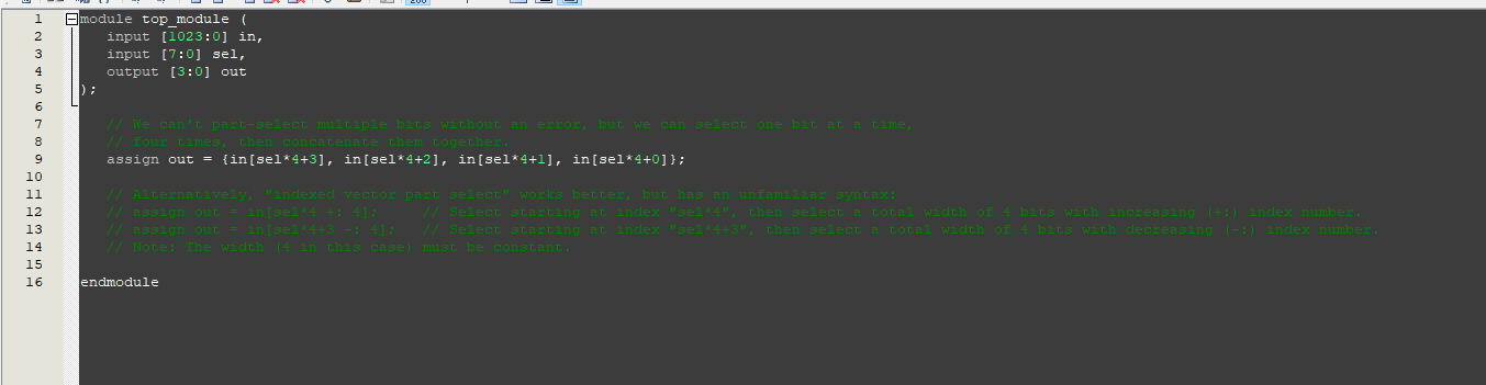 ## HDLBITS Practice Summary - 03 - Circuit - Combination Logic - Multiplexers Mux256to1V ...
