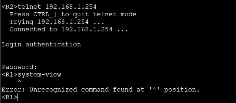 eNSP——通过Telnet登录系统_ensp登录telnet-CSDN博客