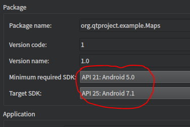 qt android项目 编译错误之最小API版本_the minimum api level required by the kit is 21.-CSDN博客