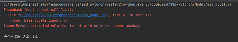 相对导入（父包子包问题）：ImportError: attempted relative import with no known ...