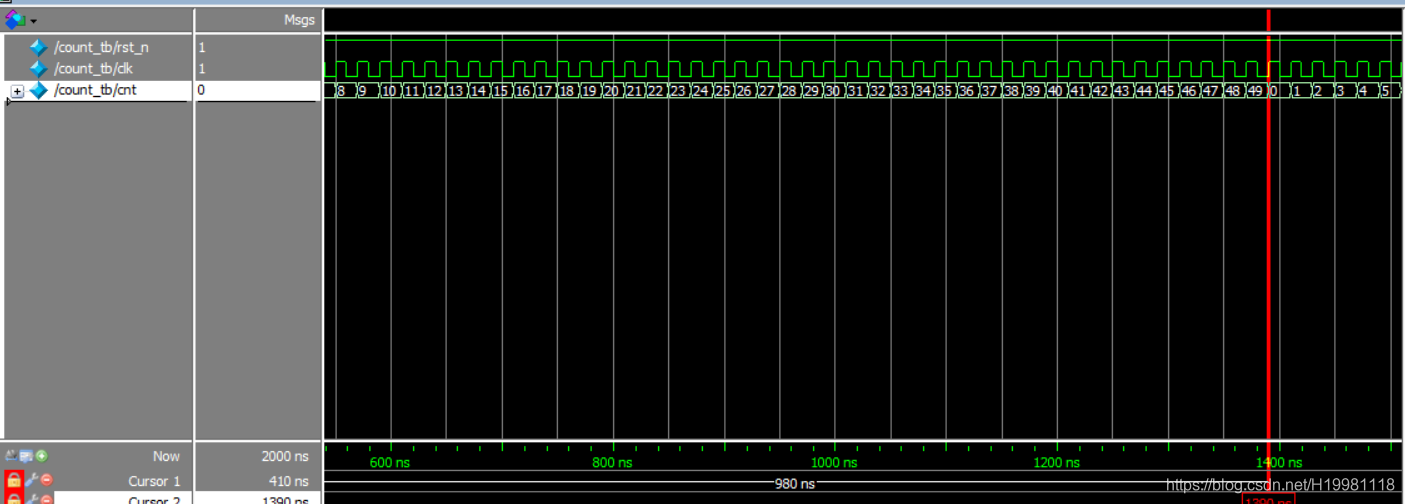 Verilog基础知识 ——模10计数器设计及仿真fightingxh的博客 Csdn博客verilog计数器
