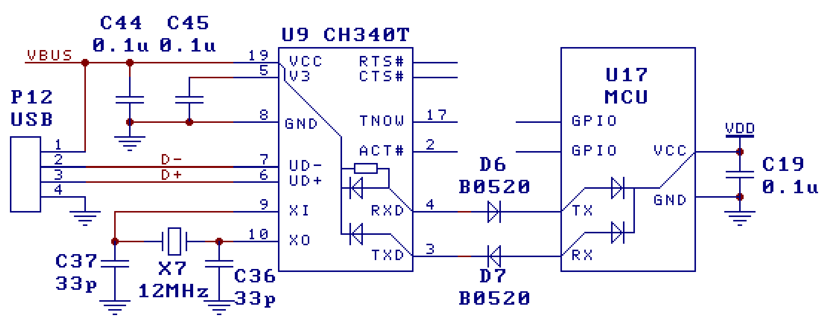 YDOOK:STM32: CH340G 芯片介绍 USB 转串口芯片_ch340c原理图_YDOOK 林进威的博客的博客-CSDN博客