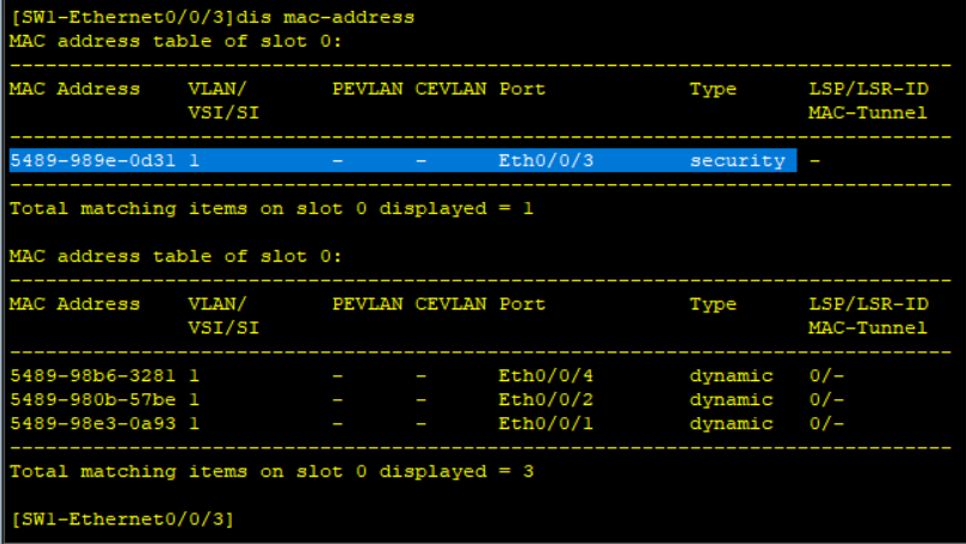 华为端口安全_mac-limit maximum-CSDN博客
