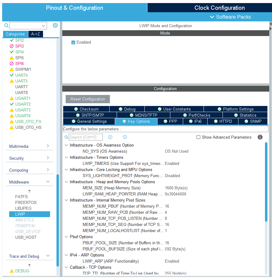 STM32H7+CUBE+ETH+LWIP配置及设置_stm32h7 lwip-CSDN博客