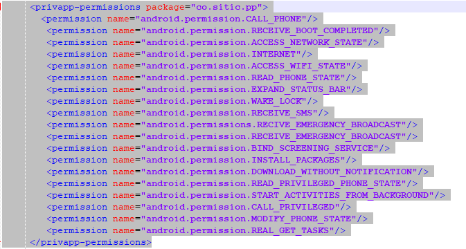 Android权限警告（Signature|privileged permissions not in privapp-permissions whitelist）_binderproxy ...