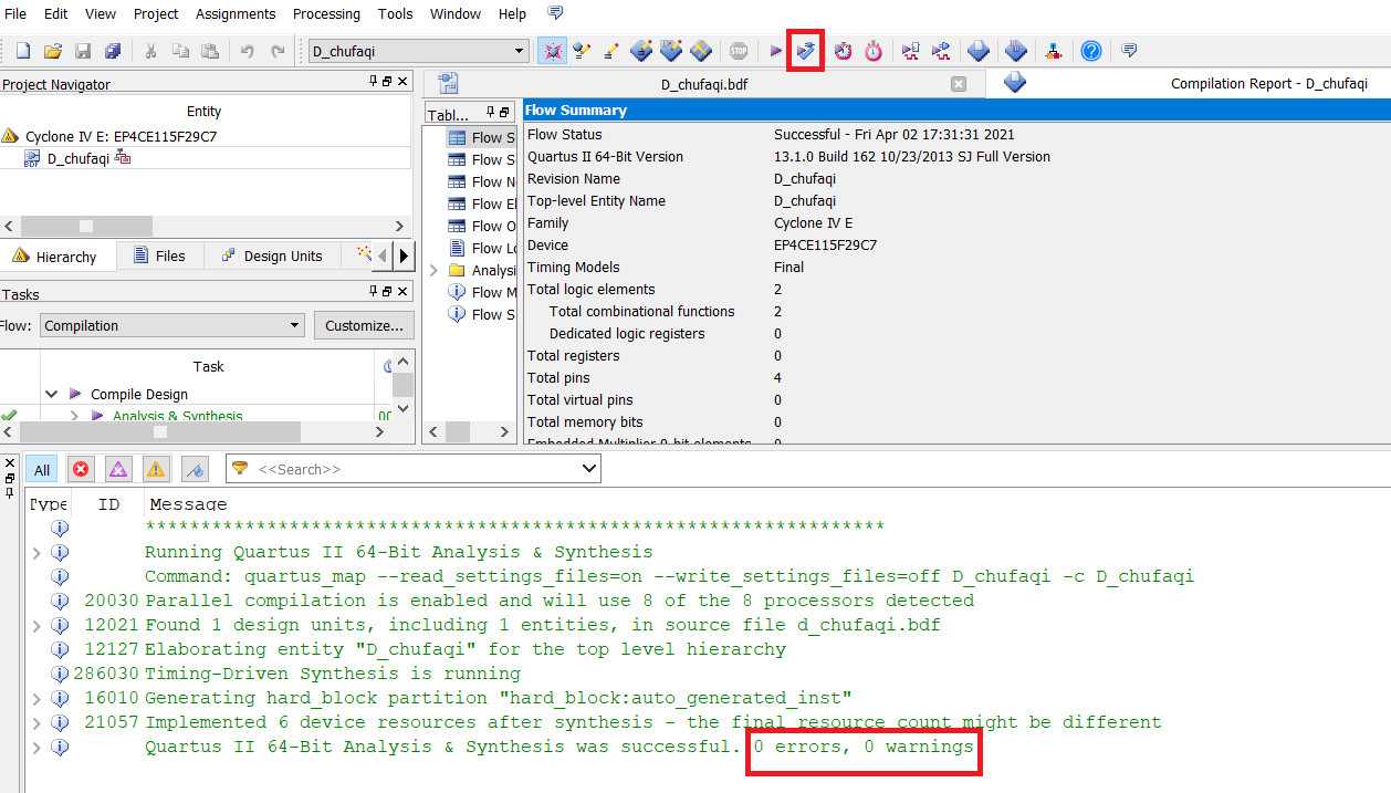 利用Quartus-II进行仿真实验_设计一个2输入或运算: 并在 quartusii下完成编译和仿真-CSDN博客