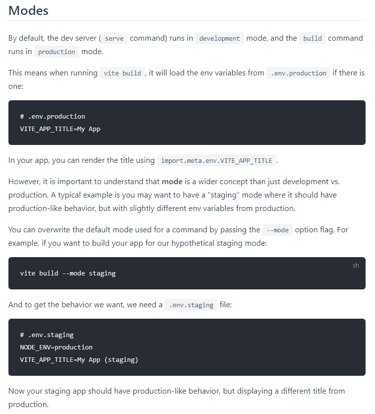 Vite配置多环境打包vite Build Mode Csdn博客 
