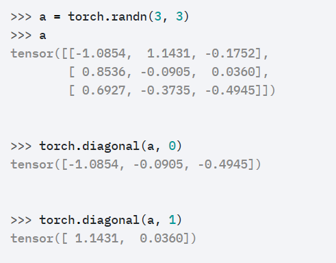torch.diagonal()-CSDN博客