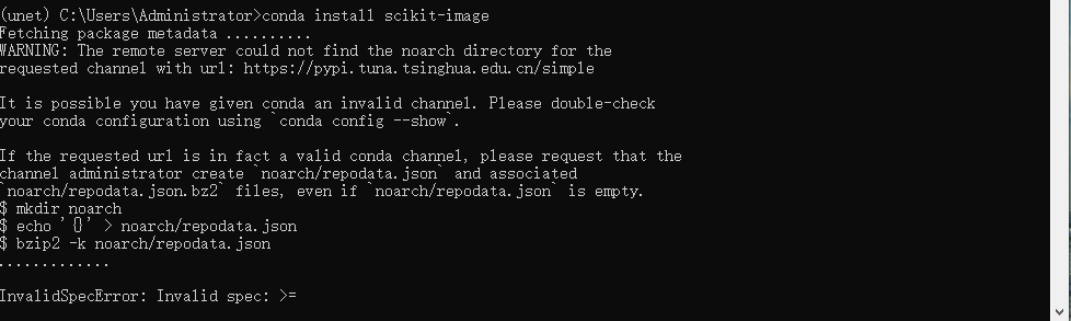 scikit-image库安装报错问题_warning: the remote server could not find the noar-CSDN博客