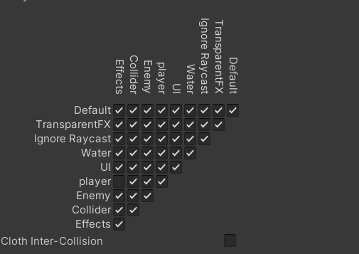 unity让特定层之间设定碰撞关系_layer collision matrix-CSDN博客