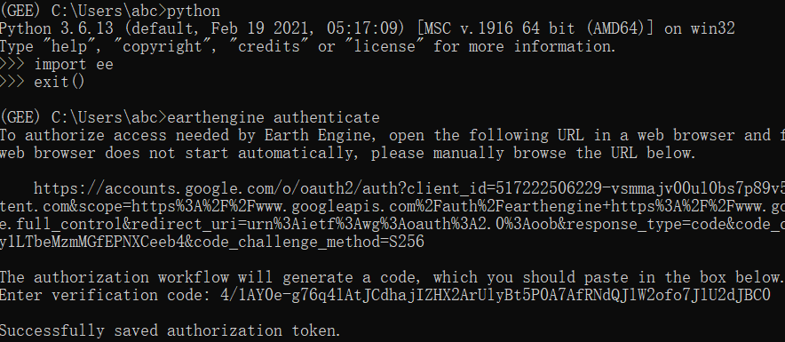 GEE配置python环境，简单几步完成，解决配置过程所有问题_gee网络端口代码-CSDN博客