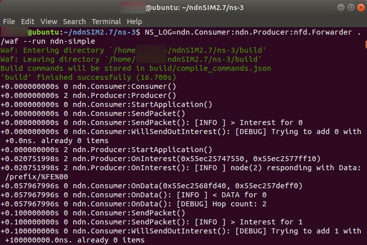 ndnSIM 如何获取实验过程中的转发日志 运行日志中的转发信息缺失 NS_LOG=nfd.Forwarder 失效_ndnsim 日志-CSDN博客