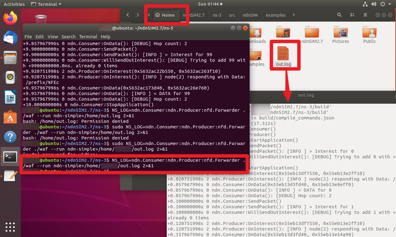 ndnSIM 如何打印 运行日志 获取日志 调试 获取实验数据_打印机的运行日志如何采集-CSDN博客