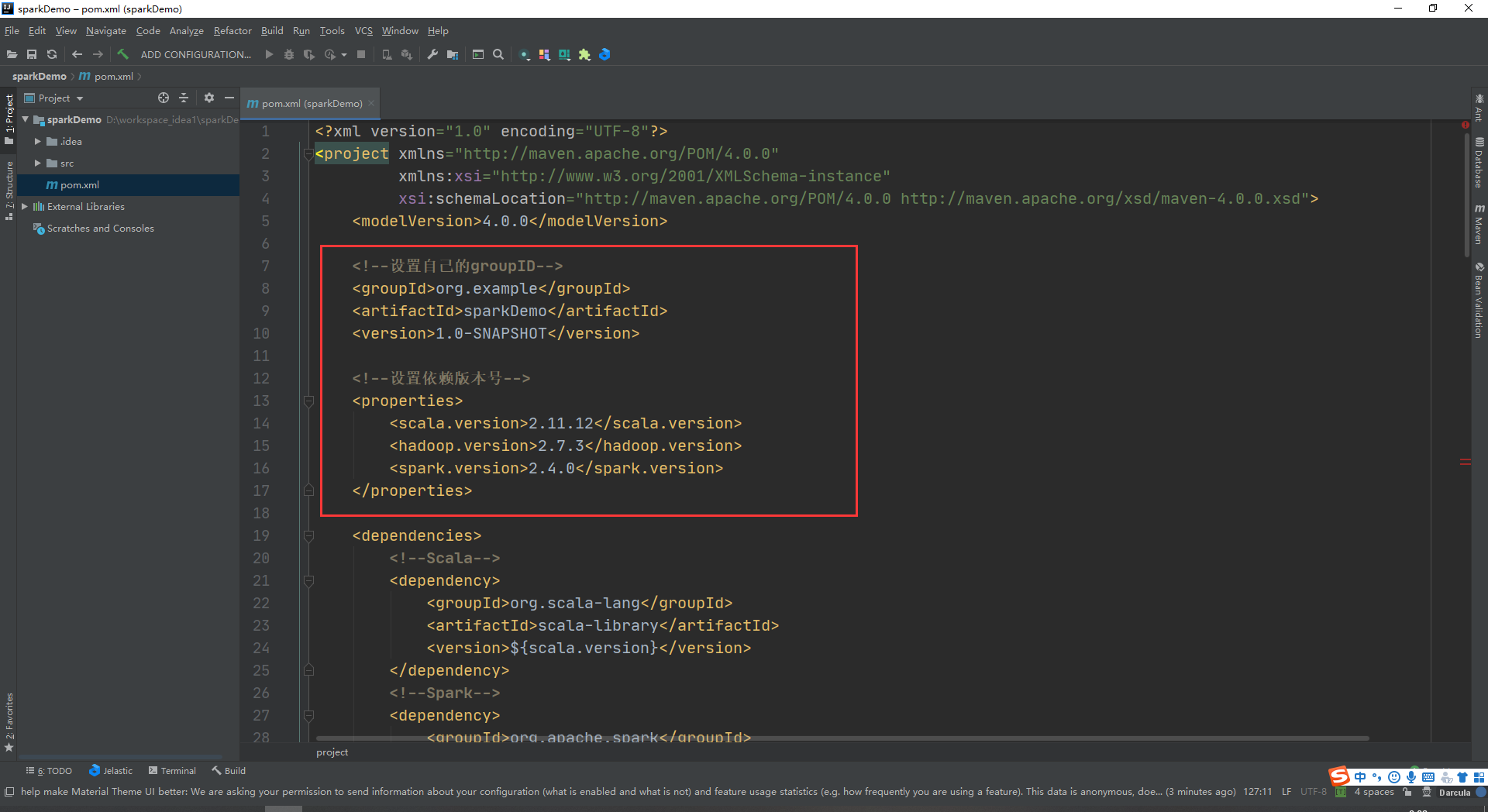 Spark大数据分析与实战：IDEA使用Maven构建Spark项目_基于spark电影数据评分分析用idea-CSDN博客