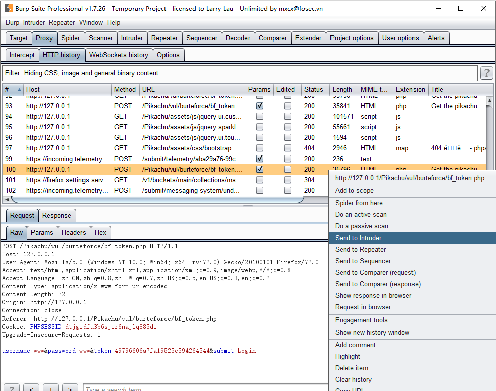 Pikachu靶场：暴力破解之token防爆破？_token hidden pikachu-CSDN博客