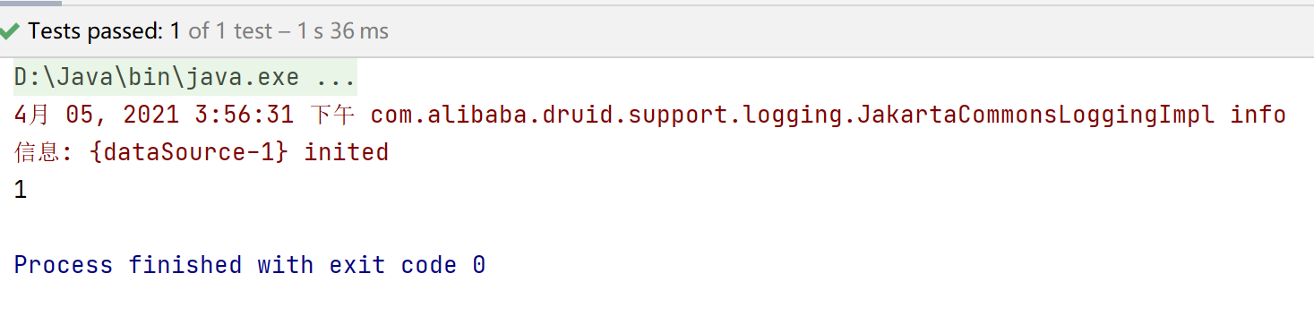 错误：com.alibaba.druid.support.logging.JakartaCommonsLoggingImpl error 严重: {dataSource-1} init ...