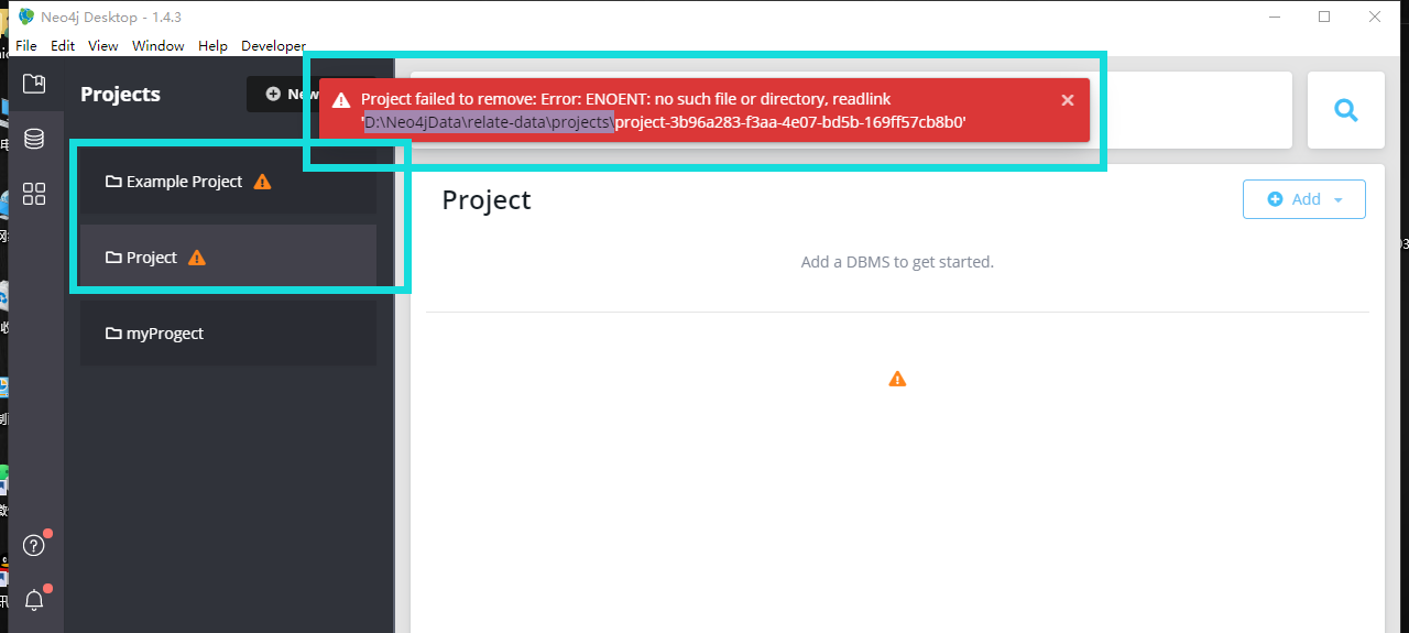 Neo4j Desktop 重装几次之后，数据库出现感叹号neo4j Desktop无法删除之前的project Csdn博客 