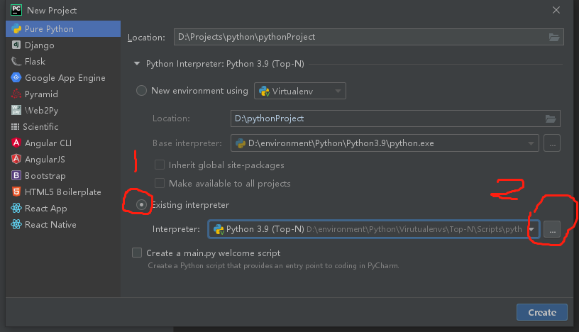 【pycharm】pycharm使用虚拟环境，导入已经创建好的虚拟环境。_pycharm 导入移植的虚拟环境-CSDN博客