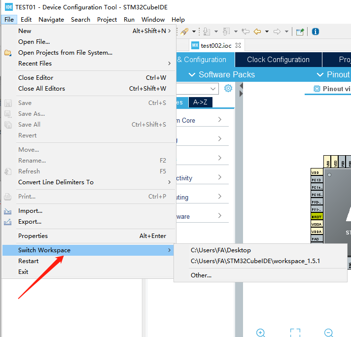 STM32CUBE_IDE_创建工程_cubeide 设置工作空间-CSDN博客