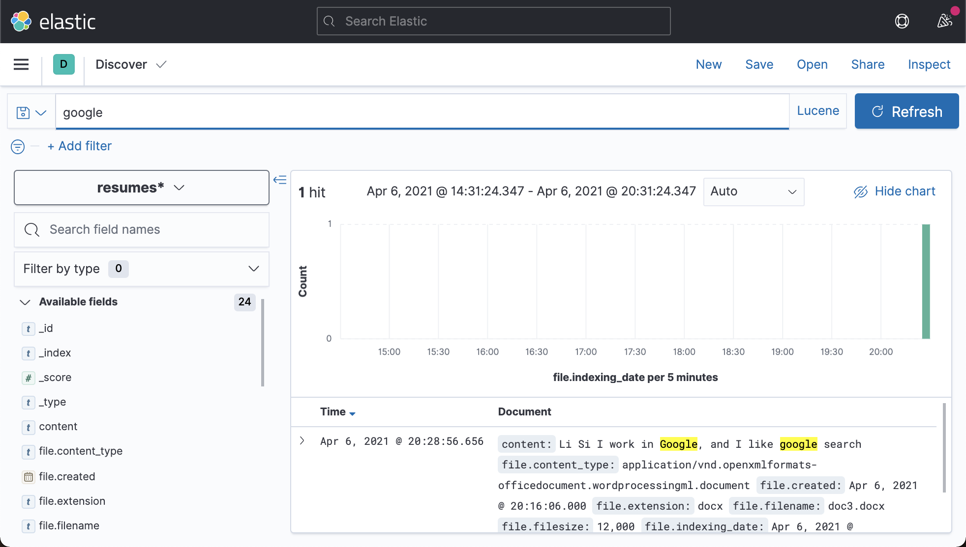 Elastic：导入 Word 及 PDF 文件到 Elasticsearch 中_把pdf文档放入es-CSDN博客