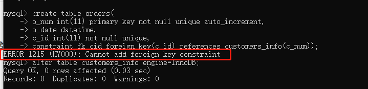 Error 1215 Hy000 Cannot Add Foreign Key Constraint 醪糟小丸子的博客 Csdn博客