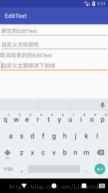 【android】设置edittext的下划线颜色 Colorcontrolnormal Csdn博客