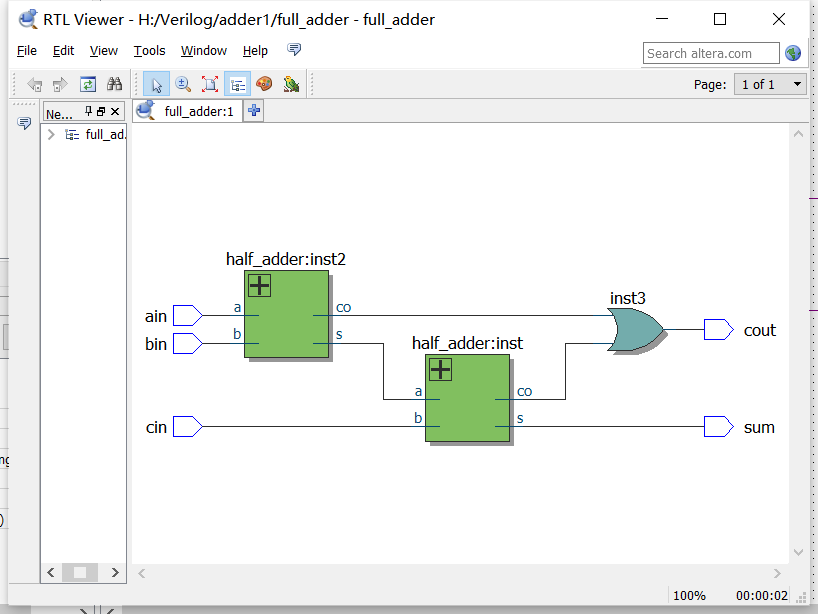FPGA——1位全加器的实现_fpga全加器代码-CSDN博客