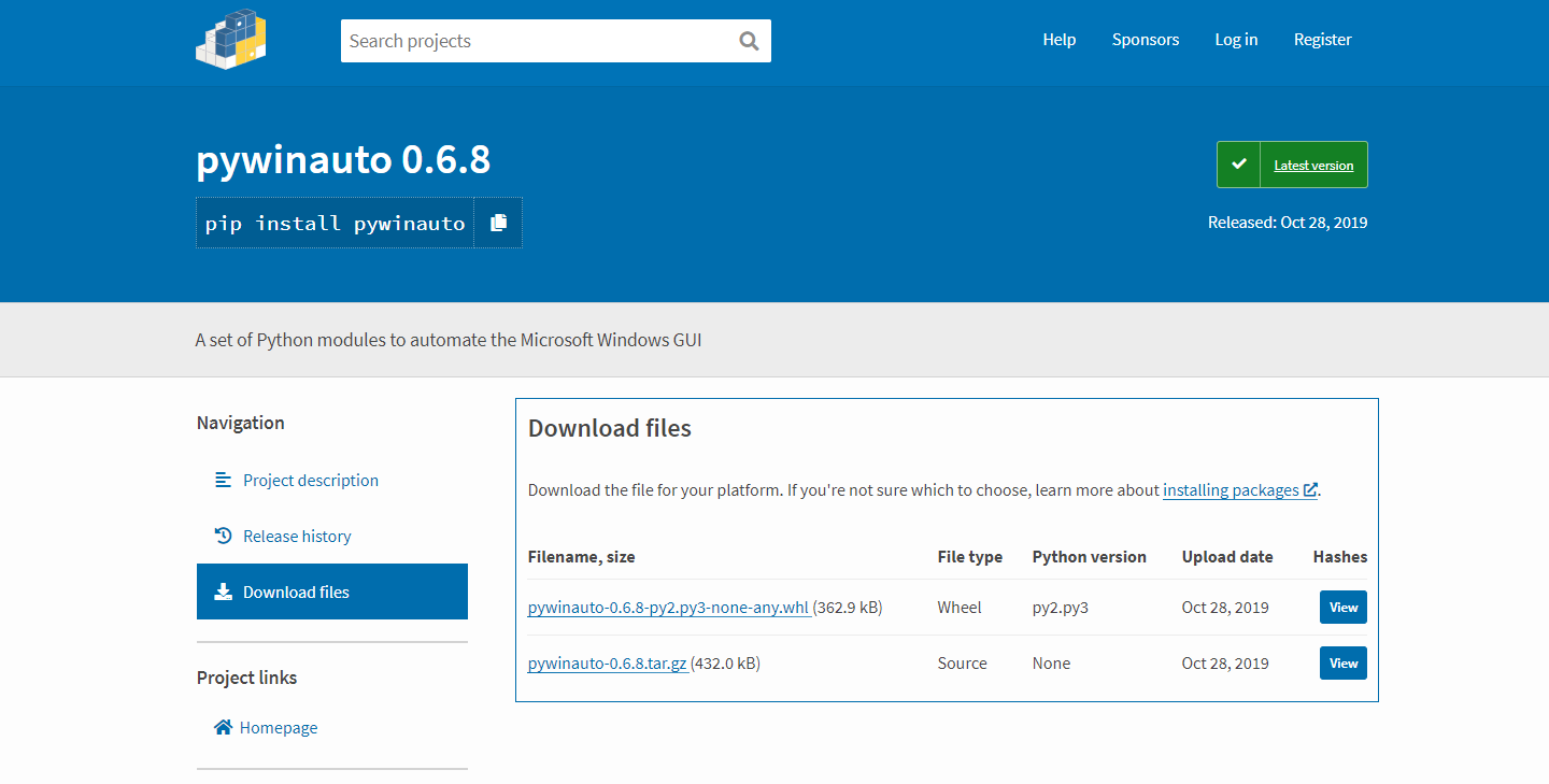 PC 自动化 环境配置_离线安装pywinauto-CSDN博客