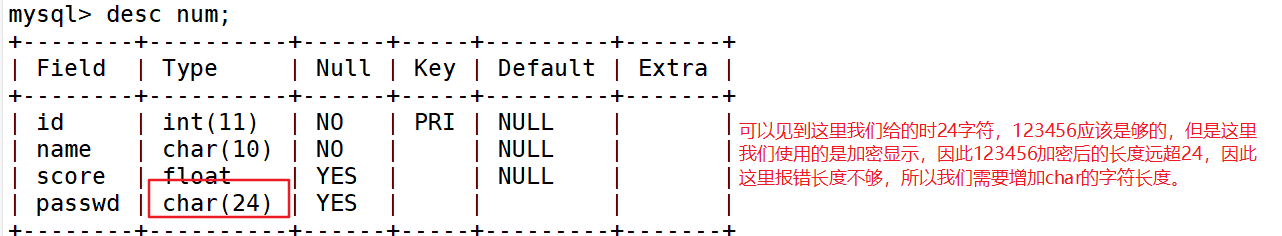 ERROR 1406 (22001): Data too long for column ‘passwd‘ at row 1_data too long for column ...