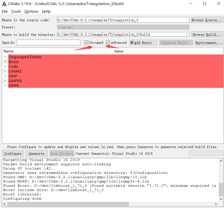 [CGAL] CGAL-5.2.1的安装与编译（Win10+vs2019+CGAL-5.2.1）_cgal example cmake 编译 ...
