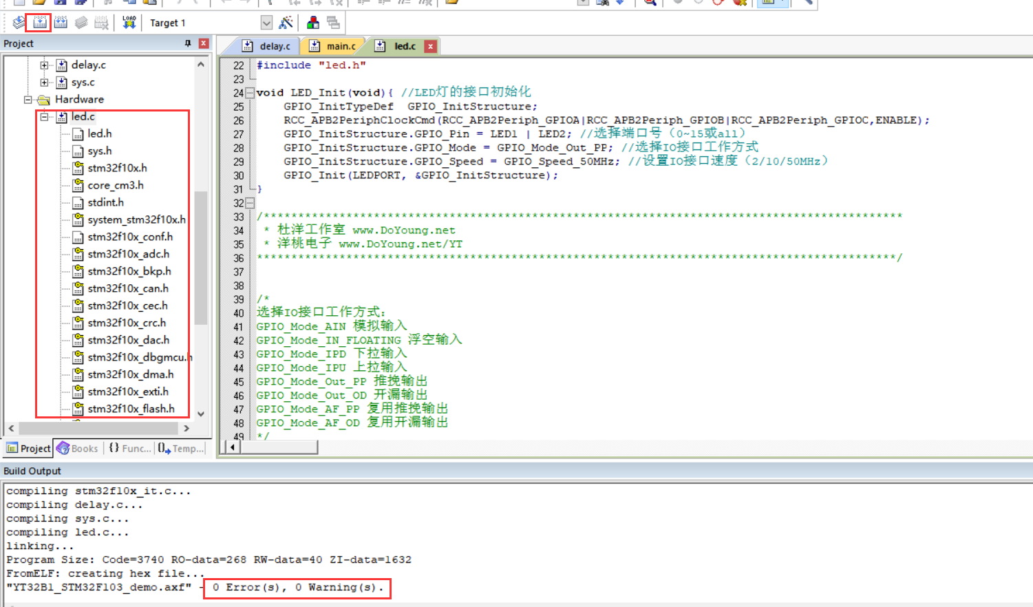 STM32使用GPIO_WriteBit（）函数使LED灯闪烁_gpio writebit-CSDN博客