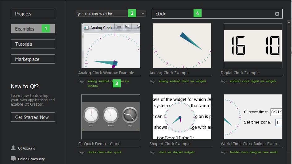 Qt：构建并运行示例_qt示例运行-CSDN博客