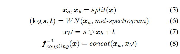 【论文学习笔记】《WaveGlow : A Flow-Based Generative Network For Speech Synthesis》_仿射耦合层-CSDN博客