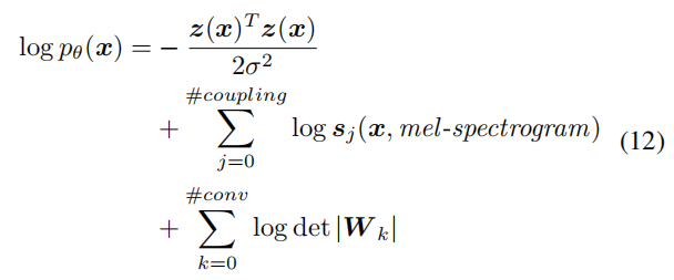 【论文学习笔记】《WaveGlow : A Flow-Based Generative Network For Speech Synthesis》_仿射耦合层-CSDN博客