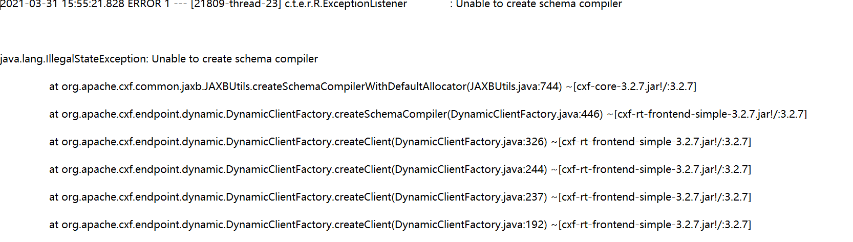 java.lang.IllegalStateException:Unable to create schema compiler问题解决_java.lang ...