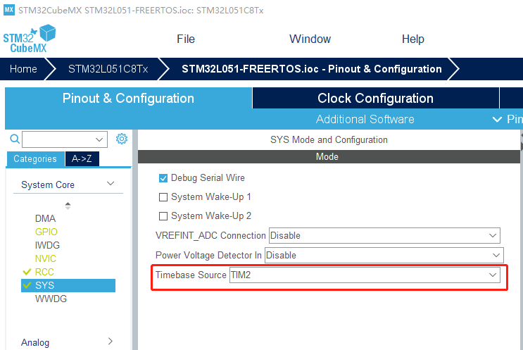 STM32L051使用HAL库操作实例（12）- FreeRTOS系统点亮LED实例_stm32l051库函数-CSDN博客