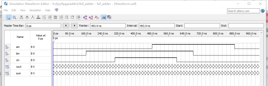 FPGA入门之一位全加器的实现_利用quartus实现ci-1输入高电平-CSDN博客