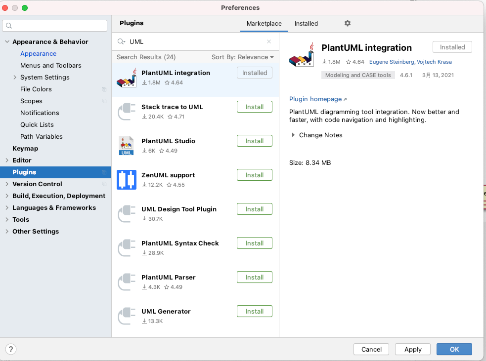 IDEA 安装 ParentUML插件 绘制uml图_puml文件用什么打开-CSDN博客