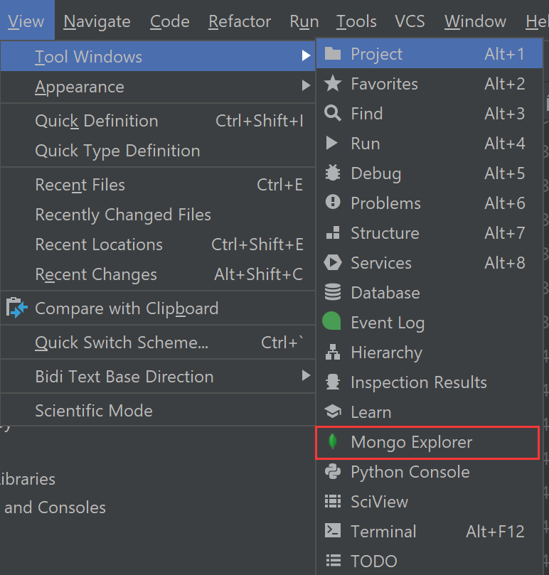 Pycharm中配置MongoDB（2021年最新教程）_pycharm mongodb browser 创建-CSDN博客